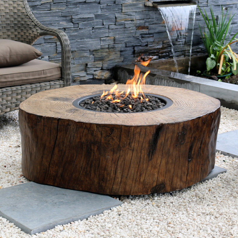 Elementi Manchester Concrete Outdoor Fire Pit Table Reviews Wayfair Canada